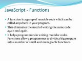 Java Script Functions Pptx