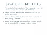 Javascript Module Patterns Ppt