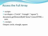 Java Script Array Pptx