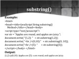 Javascript Built In String Functions Ppt