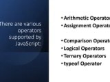 Javascript Operators Pptx