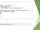 Java Script Page Redirection Ppt