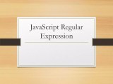 Javascript Regular Expression Pptx