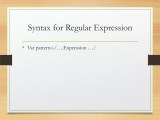 Javascript Regular Expression Pptx