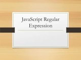 Javascript Regular Expression Pptx