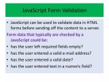 Javascript Validating Form Pptx