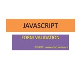 Javascript Validating Form Pptx