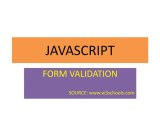 Javascript Validating Form Pptx