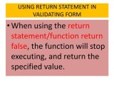 Javascript Validating Form Pptx