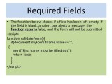 Javascript Validating Form Pptx