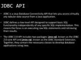 Java Database Connectivity Api Jdbc Api Ppt