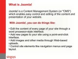 Joomla Introduction Installation Tutorial Ppt