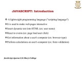 Computer Science Javascript Pptx