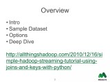 Hadoop Streaming Tutorial With Python Pptx