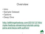 Hadoop Streaming Tutorial With Python Pptx