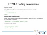 Html5 Css Javascript Style Guide And Coding Conventions Ppt