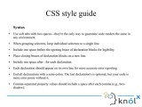 Html5 Css Javascript Style Guide And Coding Conventions Ppt
