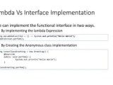 Lambda Expressions Java 8 Features Usage Pptx