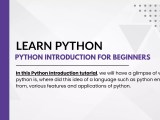 Learn Python Python Introduction For Beginners Pdf