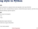 Python Programming Lecture 2 Coding Style In Python Pdf