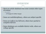 Library Databases Pptx Databases Computer Software And Applications