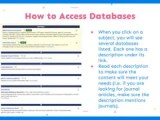 Library Databases Tutorial Pptx