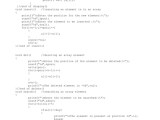 Data Structures Array Operations In C Program Txt