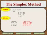 Linear Programming Simplex Method Pptx