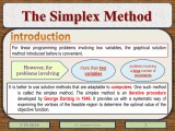 Linear Programming Simplex Method Pptx