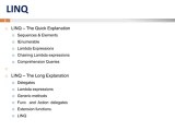 Linq And Lambda Pptx