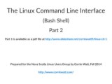 Linux Command Line Introduction For Total Beginners Part 2 Pdf
