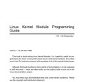 Linux Kernel Module Programming Guide Pdf