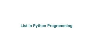 List In Python Programming The Linked List Ppt - Ultra HD Light Designs for Desktop