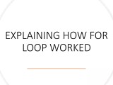 Part 3 Python Tutorial For Loop In Python With Examples Ppt