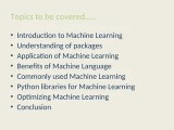 Pythonn Machine Learning With Python Ppt