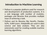 Pythonn Machine Learning With Python Ppt