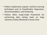Pythonn Machine Learning With Python Ppt