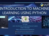 Introduction To Machine Learning Using Python Pptx