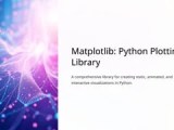 Matplotlib Python Plotting Library Description Pptx