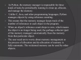 Memory Management In Python Pptx