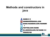Methods And Constructors In Java Pptx