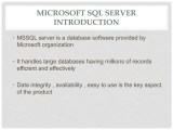 Microsoft Sql Server Database Administration Pptx Databases