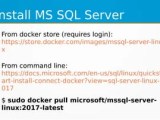 Microsoft Sql Server With Linux And Docker Pdf
