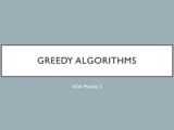 Module 2 Greedy Algorithm Data Structures And Algorithm Pdf