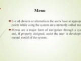 User Interface Design Module 3 Menus Pdf