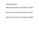 Module 4 Lesson 4 Percent Increase And Decrease Pdf