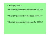 Module 4 Lesson 5 Percent Increase And Decrease Pdf
