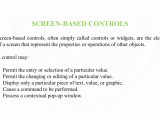 User Interface Design Module 5 Screen Based Controls Pdf