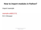 Modules And Packages In Python Ppsx
