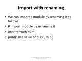 Modules And Packages In Python Ppsx